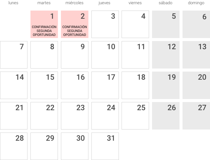 Calendario | Acerca Cultura